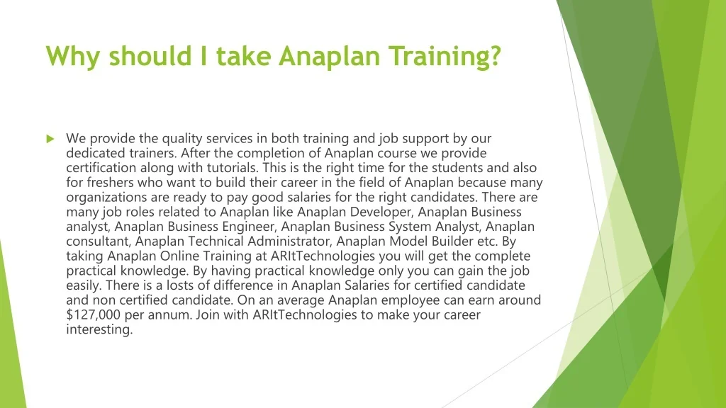 PPT - Anaplan Training | Anaplan Online Training – ARIT PowerPoint ...