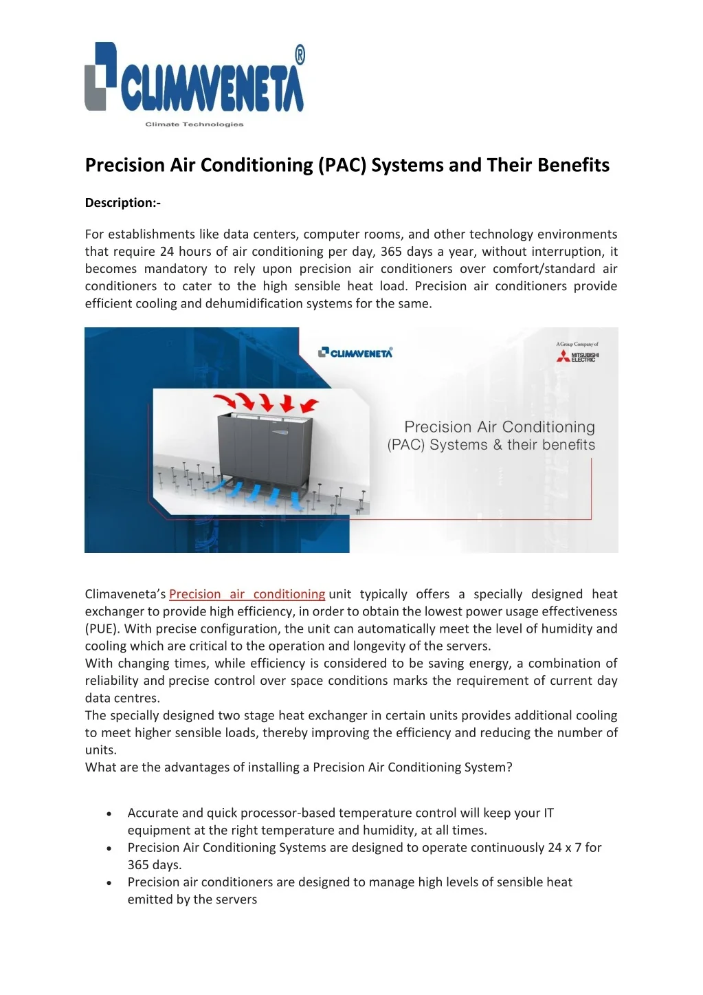 PPT - Precision Air Conditioning (PAC) Systems and Their Benefits ...