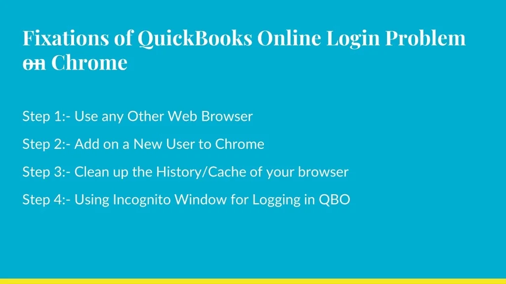 PPT - QBO.Intuit QuickBooks Online Login Problems Solved PowerPoint ...