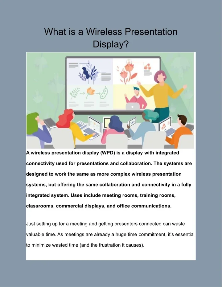 PPT - What is a Wireless Presentation Display_ PowerPoint Presentation ...