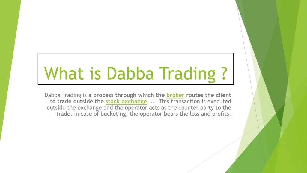 PPT - Dabba trading 91-7303410141 | Dabba trading in delhi PowerPoint ...