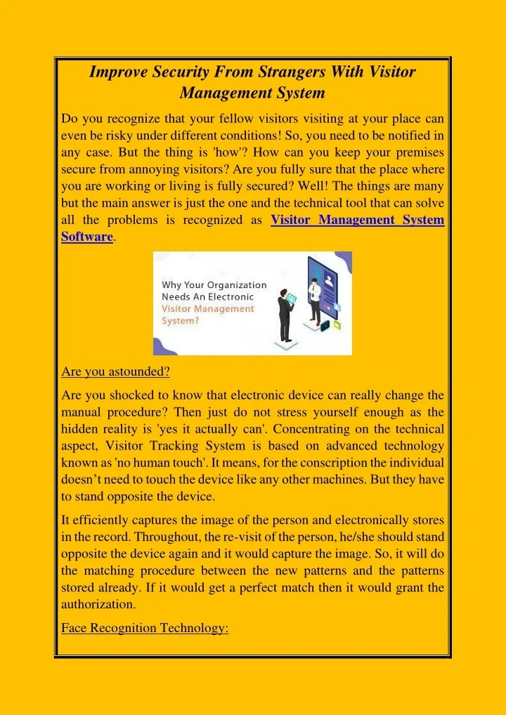 PPT - Improve Security From Strangers With Visitor Management System ...