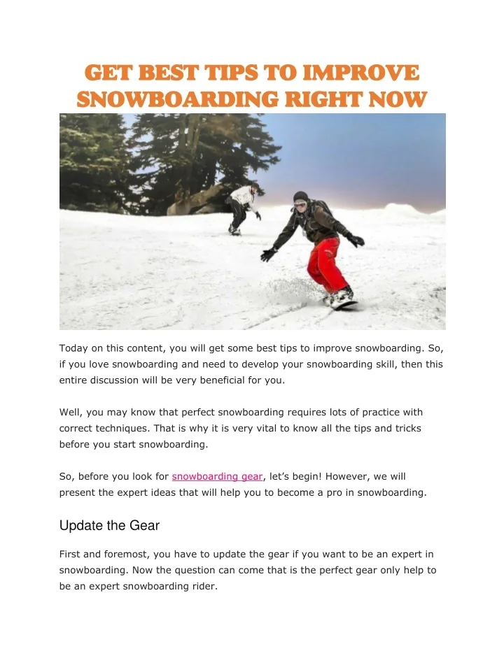 PPT - snowboarding gear PowerPoint Presentation, free download - ID ...