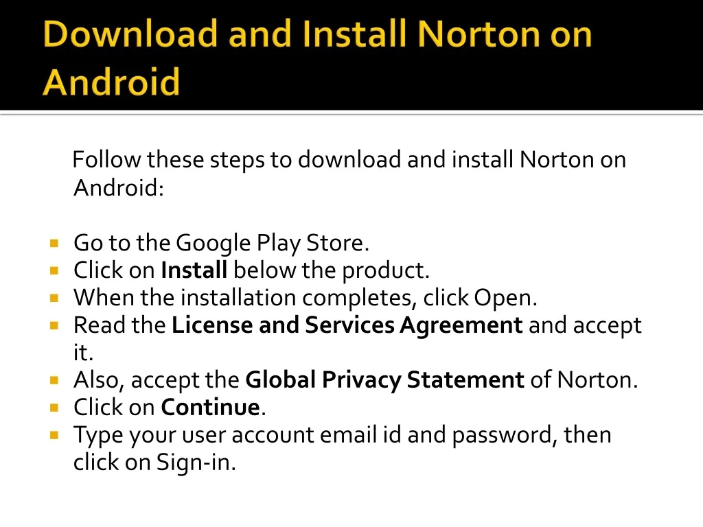 PPT - Norton.com/setup - Enter your code - Install and Activate Norton ...