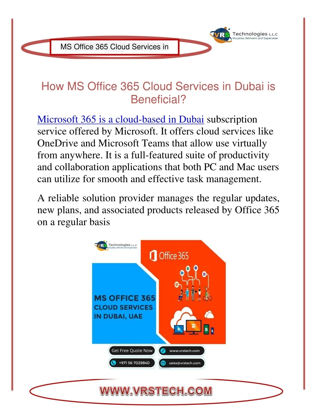 PPT - How MS Office 365 Cloud Services in Dubai is Beneficial ...