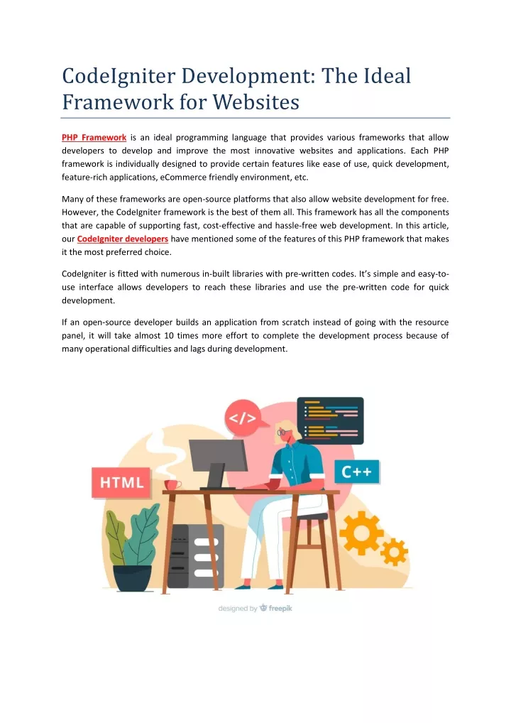 Ppt Codeigniter Development The Ideal Framework For Websites Powerpoint Presentation Id10700273 0843