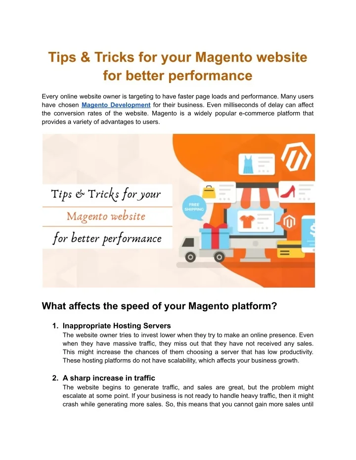 PPT - Tips & Tricks for your Magento website for better performance PowerPoint Presentation - ID ...