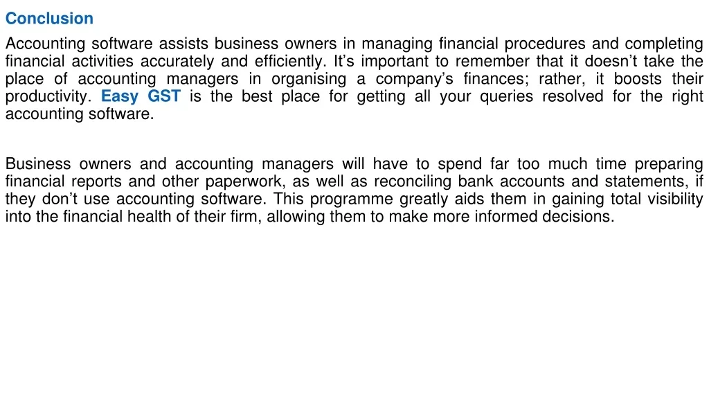 PPT - Why Online Accounting Software is good for SME PowerPoint ...
