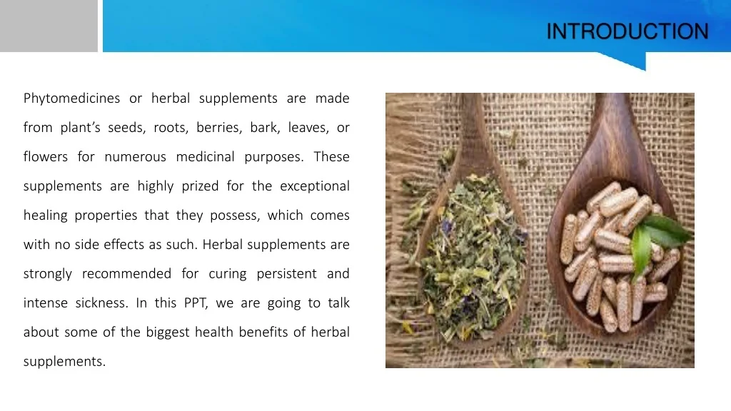 PPT - 5 Amazing Health Benefits Of Using Herbel Supplements And ...