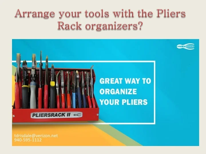 PPT - Arrange your tools with the Pliers Rack organizers PowerPoint ...