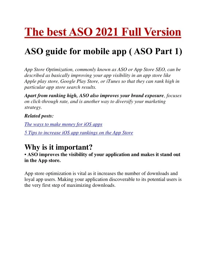 PPT - TThe best ASO 2021 Full Versionhe-best-ASO-2021-Full-Version ...