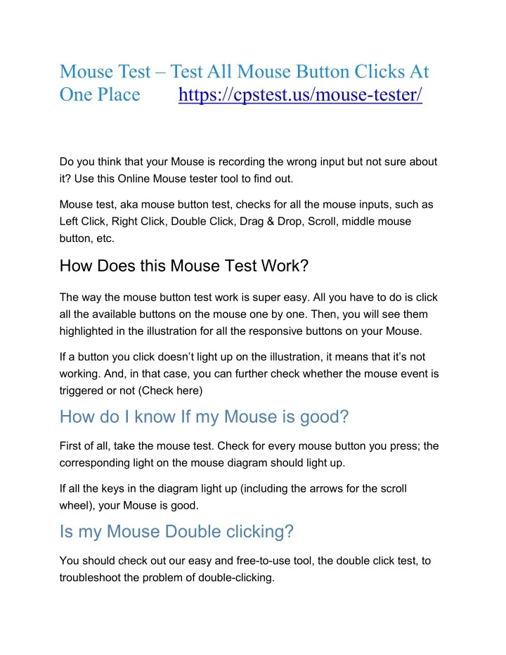 PPT - Mouse Tester PowerPoint Presentation, free download - ID:10702361
