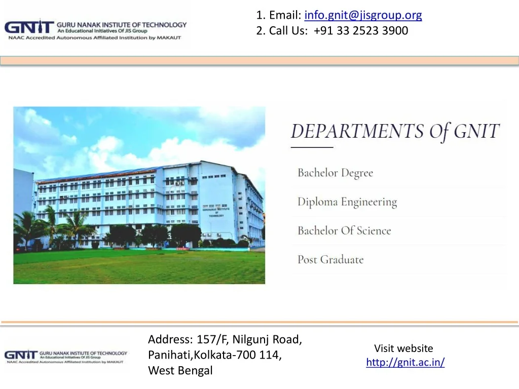 PPT - Best Colleges in West Bengal for Engineering PowerPoint ...