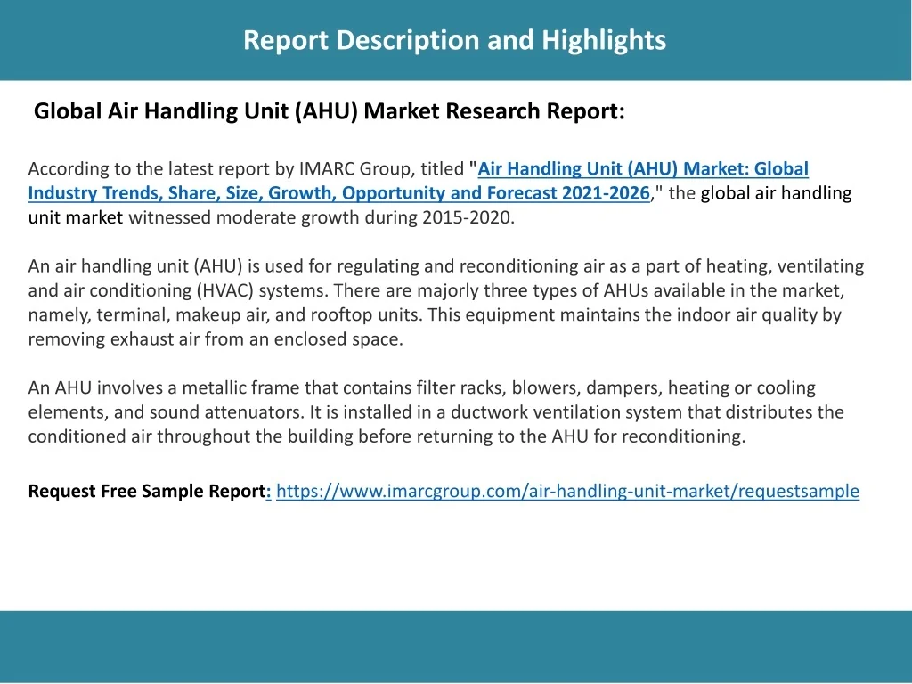 PPT - Air Handling Unit (AHU) Market PDF: Research Report, Upcoming ...