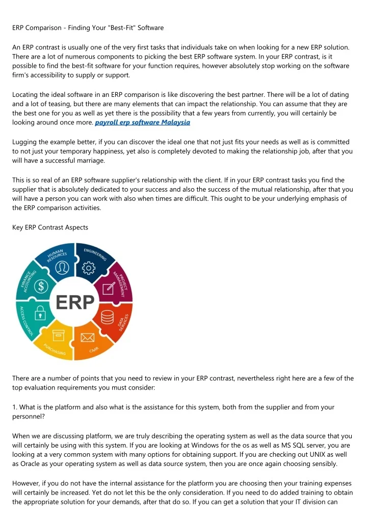 PPT - ERP Comparison Tips For Finding Your Ideal System PowerPoint ...