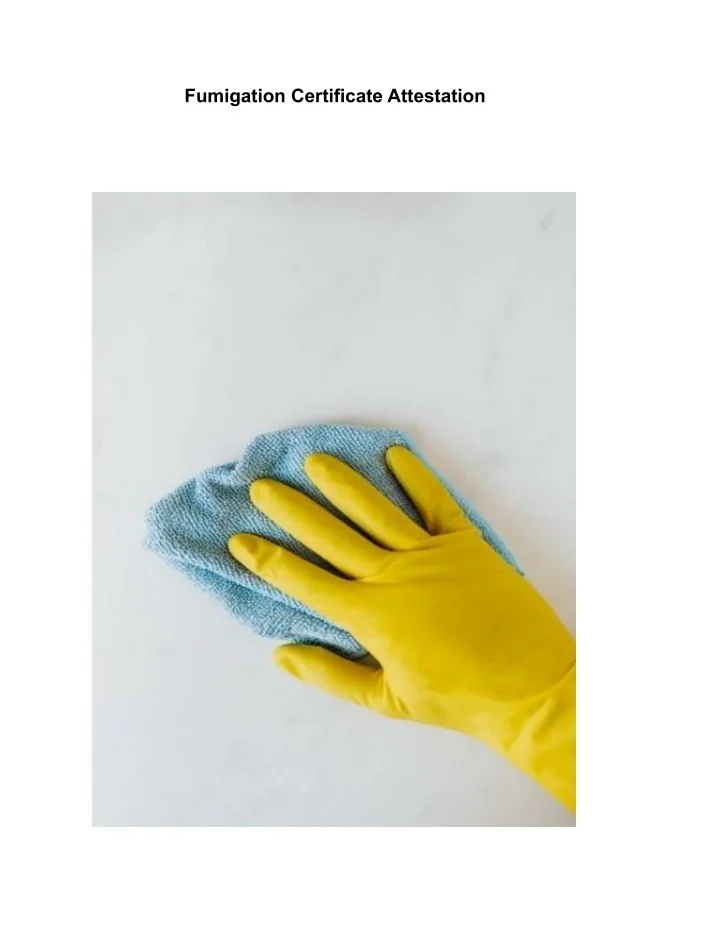 PPT - Fumigation Certificate Attestation PowerPoint Presentation, free ...