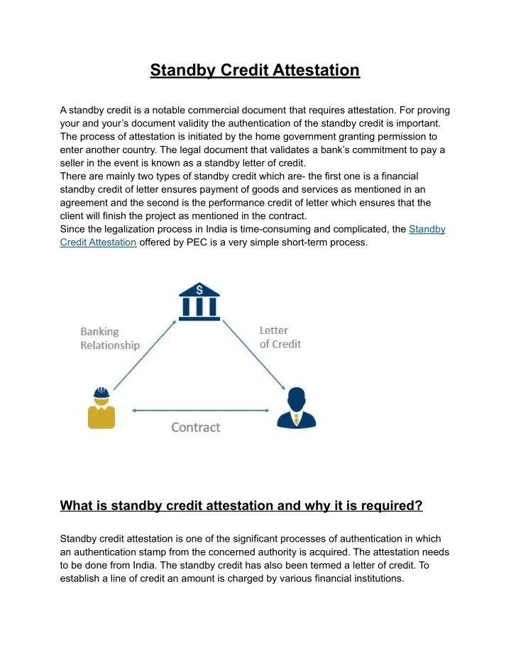 PPT - Standby Credit Attestation PowerPoint Presentation, free download ...