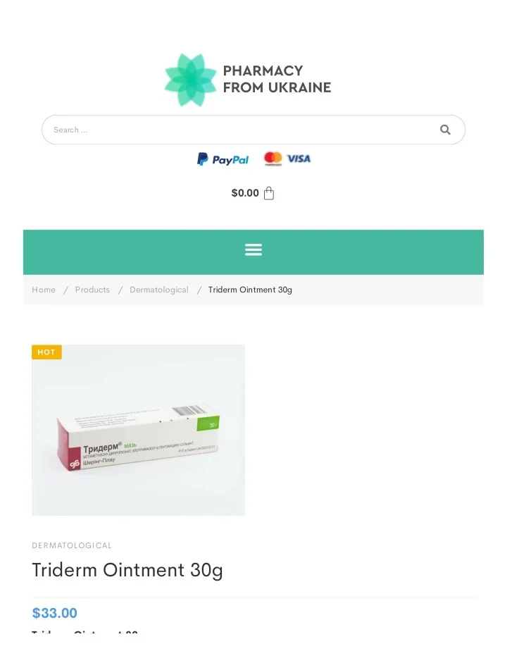 PPT - Triderm Ointment 30g PowerPoint Presentation, free download - ID ...