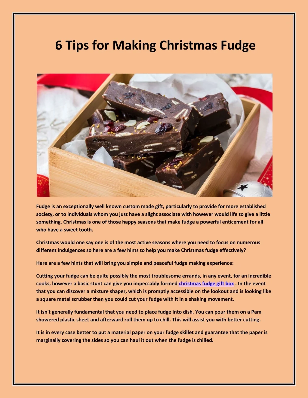 PPT - Christmas fudge gift box PowerPoint Presentation, free download ...