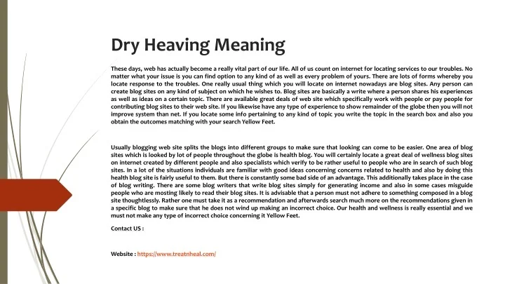PPT - Dry Heaving Webmd PowerPoint Presentation, free download - ID ...