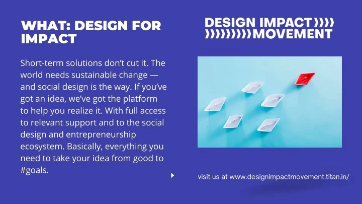 PPT - Design Impact Movement(DIM) a social initiative by Titan ...