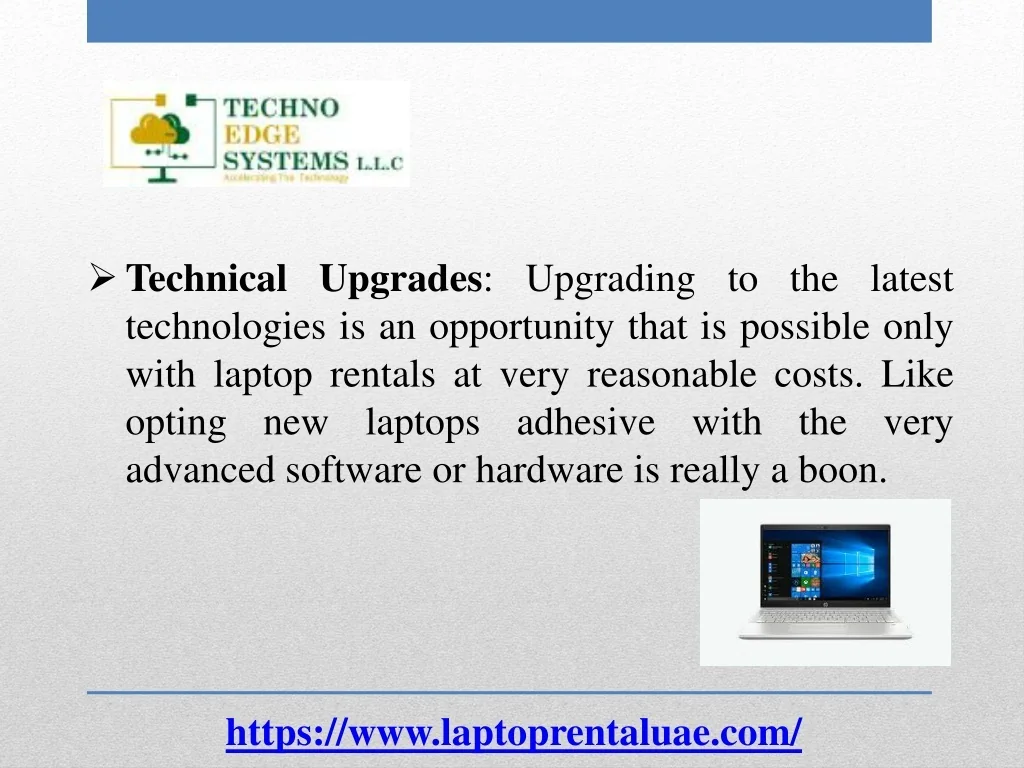 PPT - What are the Advantages on Opting Laptops for Rent in Dubai ...