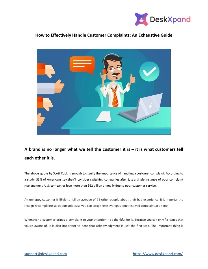 PPT - How to Effectively Handle Customer Complaints_ An Exhaustive ...