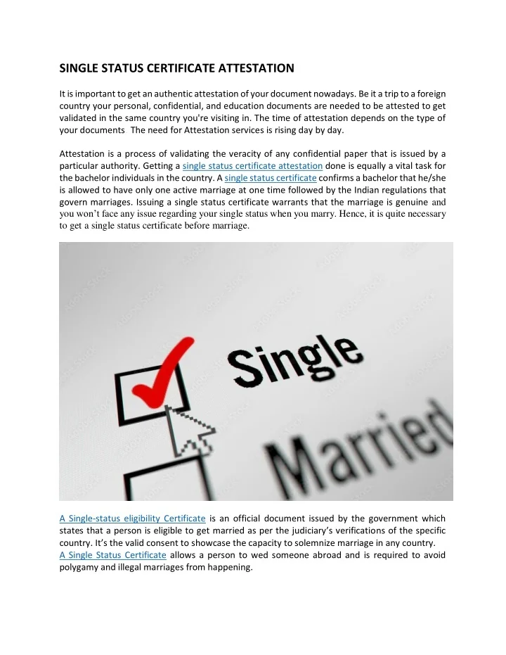 PPT - Single Status Certification Attestation PowerPoint Presentation ...