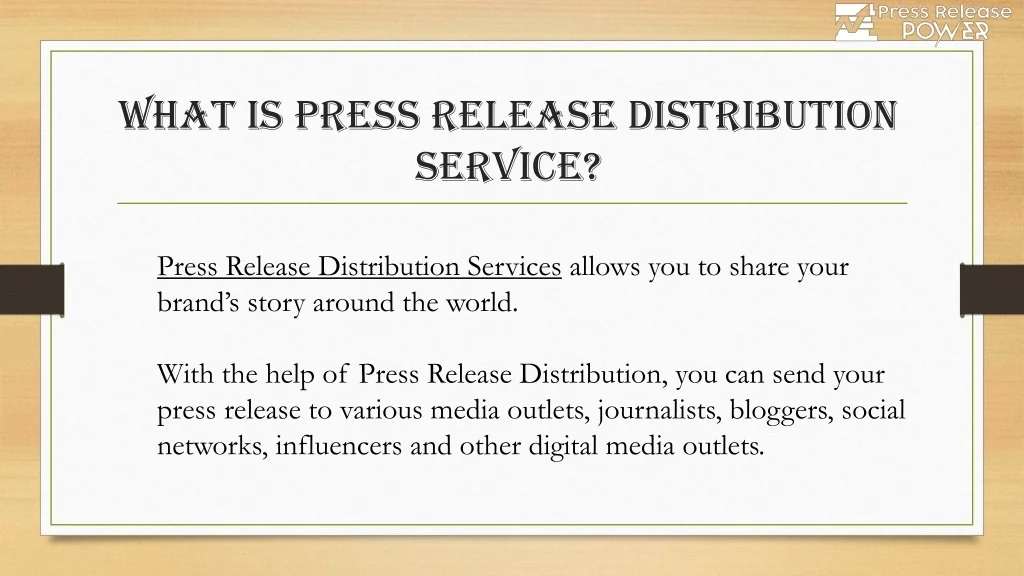 PPT - Press Release Distribution Services PowerPoint Presentation, free ...