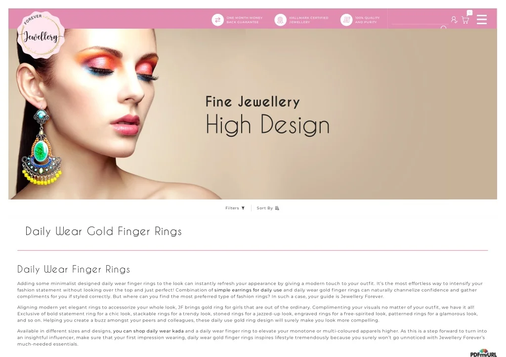 PPT - daily wear gold finger rings PowerPoint Presentation, free ...