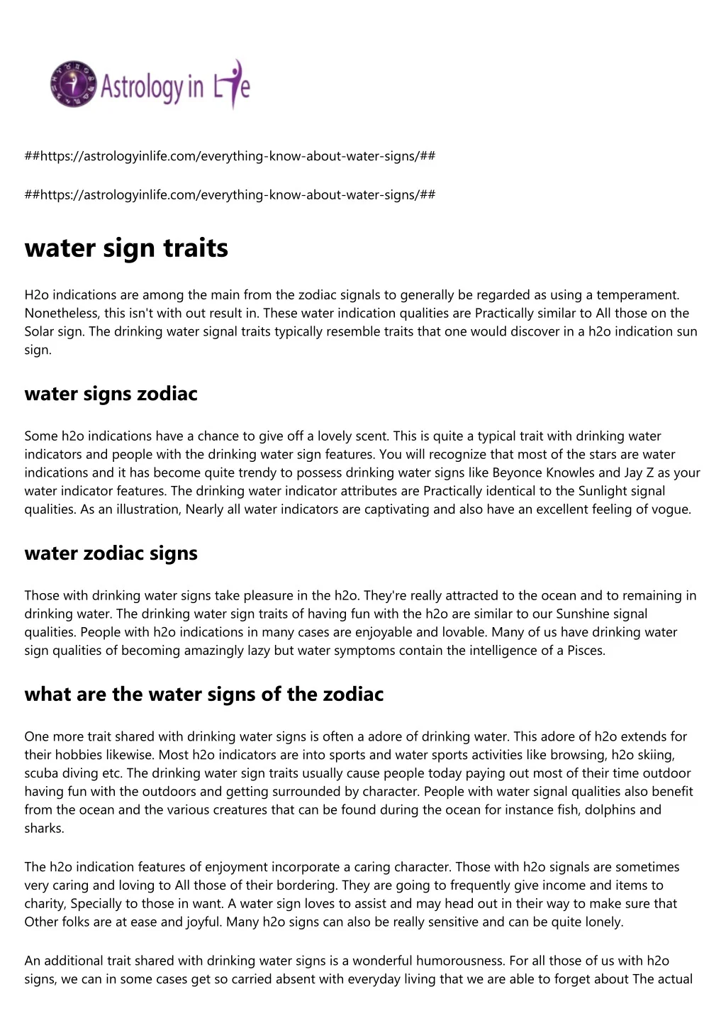 PPT - water zodiac signs PowerPoint Presentation, free download - ID ...