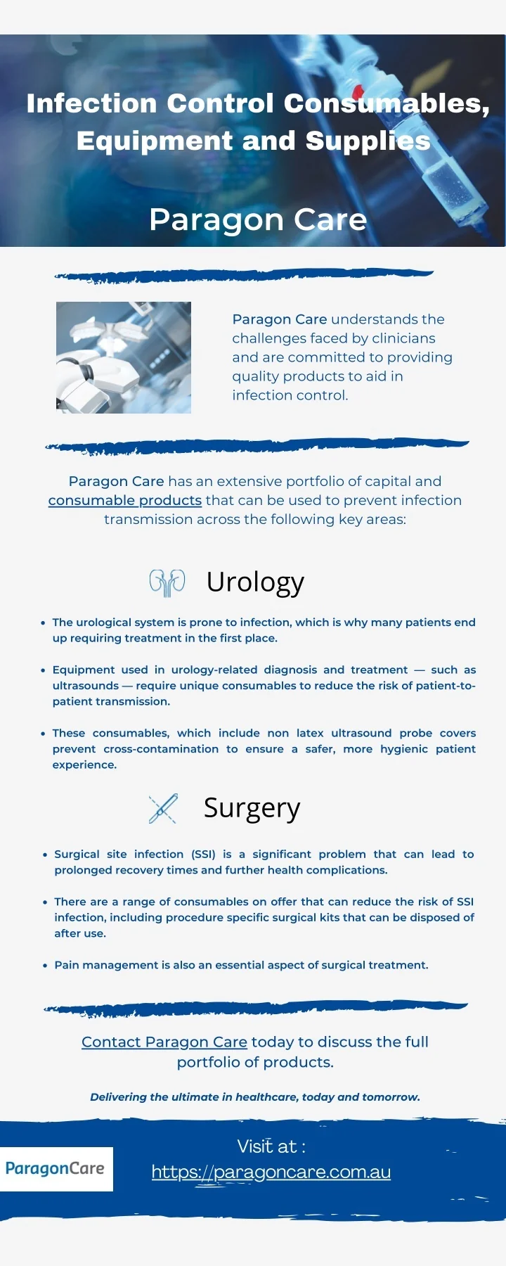 PPT - Infection Control Consumables, Equipment and Supplies | Paragon ...