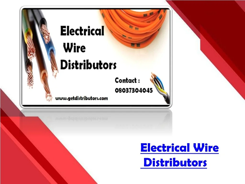 PPT - Looking for Electronics & Electrical Supplies Distributorship ...
