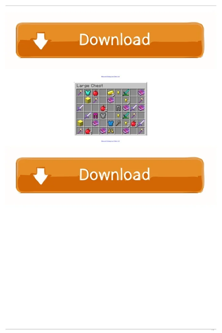 PPT - Minecraft Fishing Loot Table 1.8.9 PowerPoint Presentation, free ...