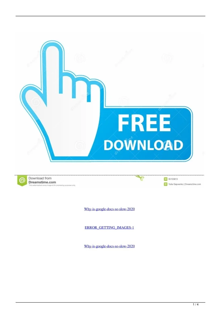 PPT Why is google docs so slow 2020 PowerPoint Presentation Free 