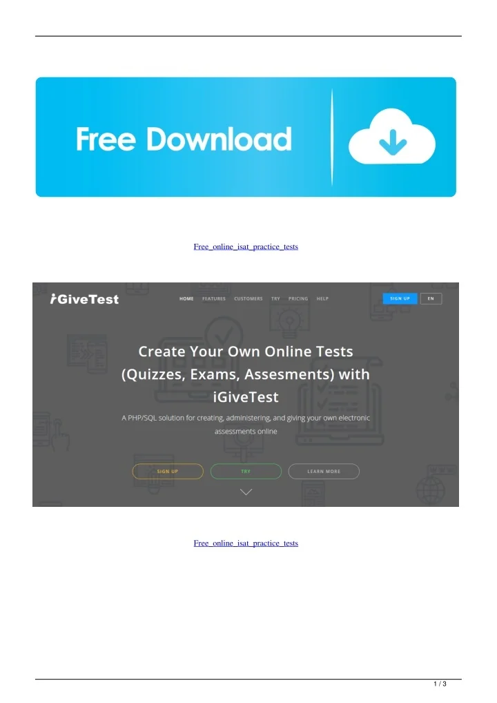 PPT - Free_online_isat_practice_tests PowerPoint Presentation, free ...
