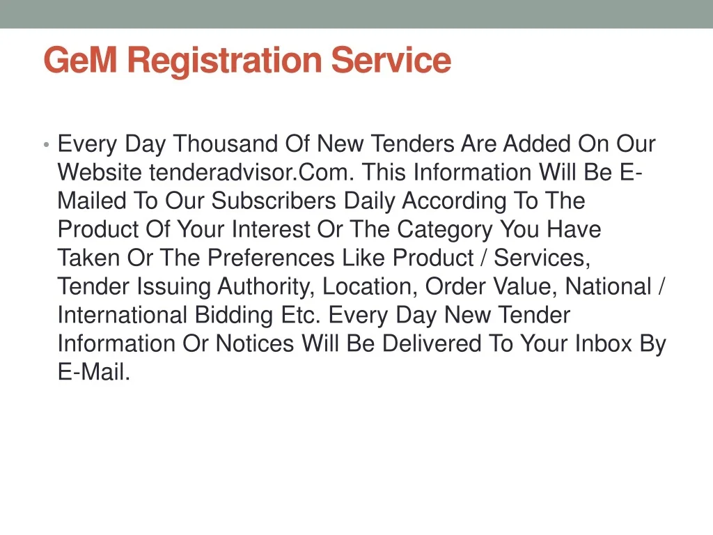 PPT - GeM login PowerPoint Presentation, free download - ID:10759185