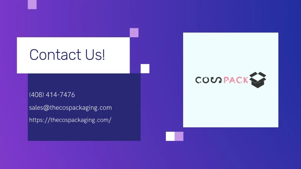 PPT - Design your own boxes The Cos Packaging PowerPoint Presentation ...