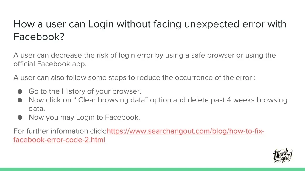 PPT - How Facebook error code 2 can be fixed_ PowerPoint Presentation ...