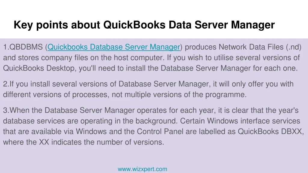 PPT - QuickBooks Database server manager PowerPoint Presentation, free ...