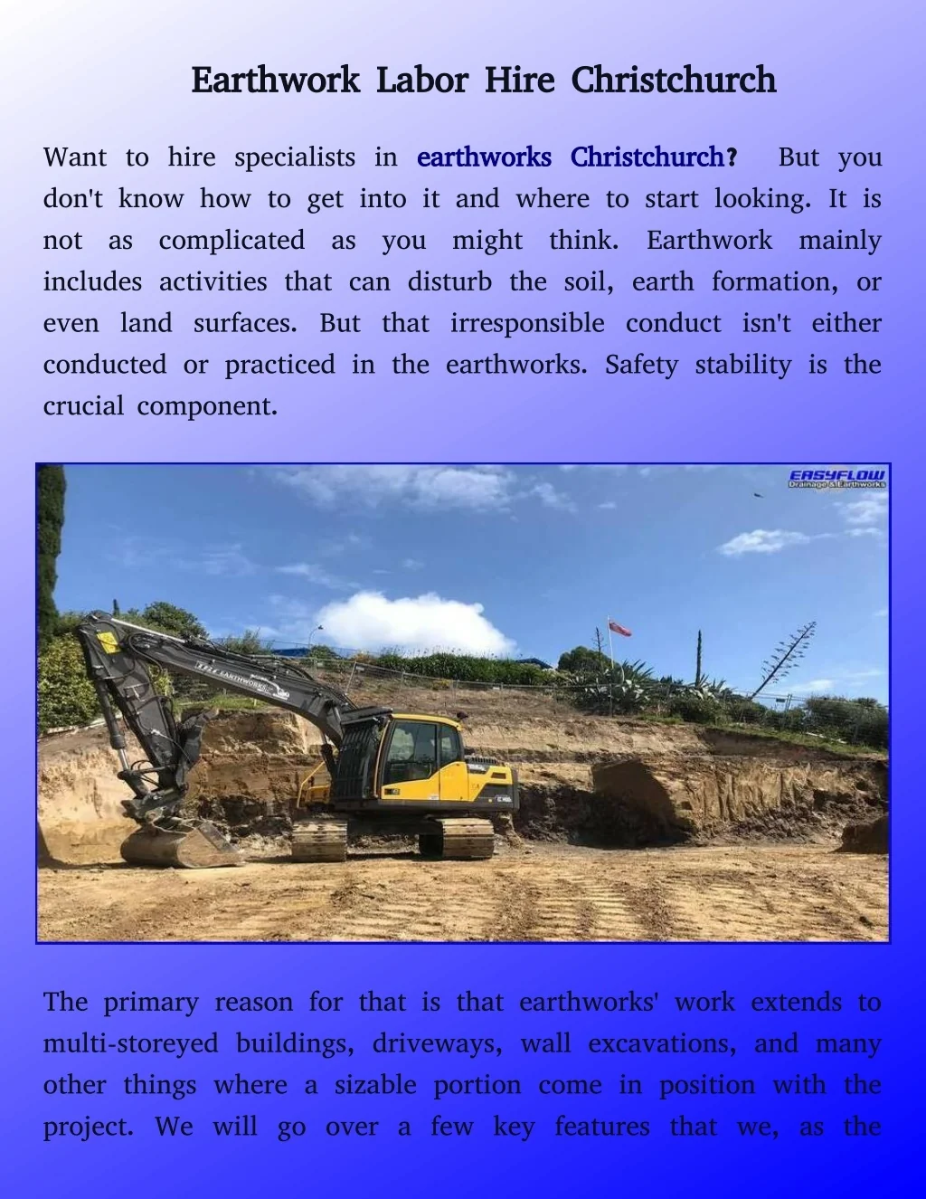 PPT - hire specialists in earthworks Christchurch PowerPoint ...