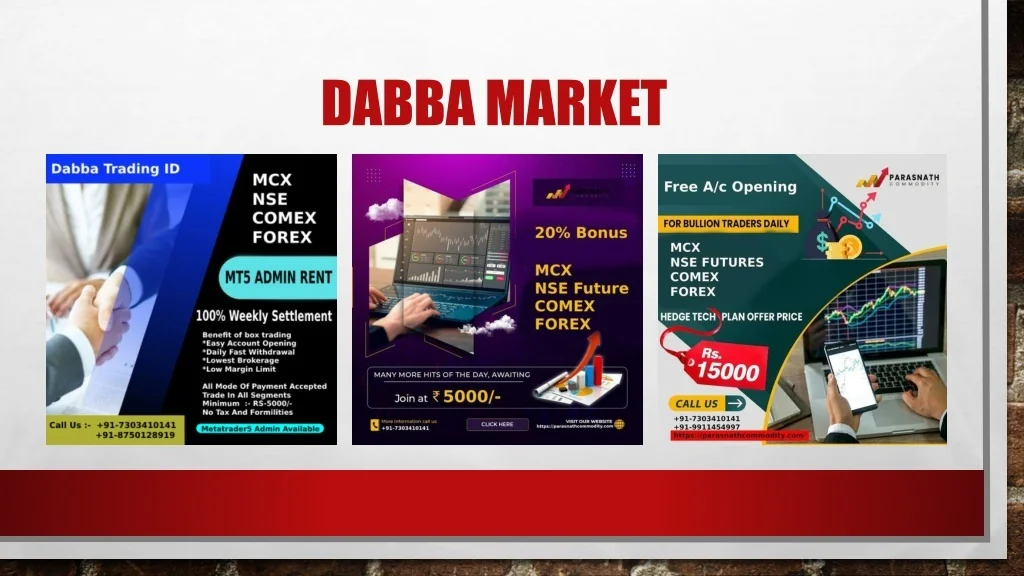 PPT - Dabba trading account opening 91-7303410141 | Dabba market ...