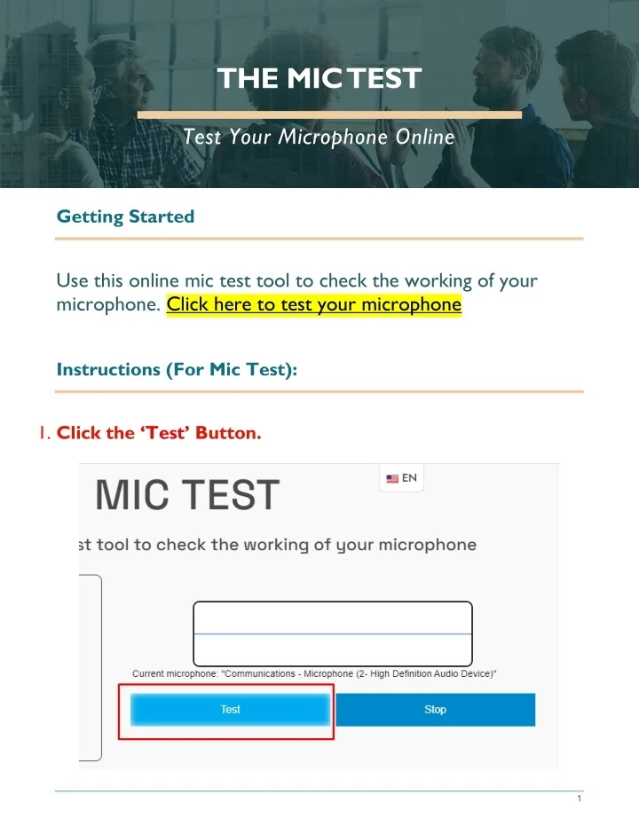 PPT - How To Test Your Mic Online (TheMicTest.com) PowerPoint ...