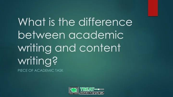 PPT - What is the difference between academic writing and PowerPoint ...