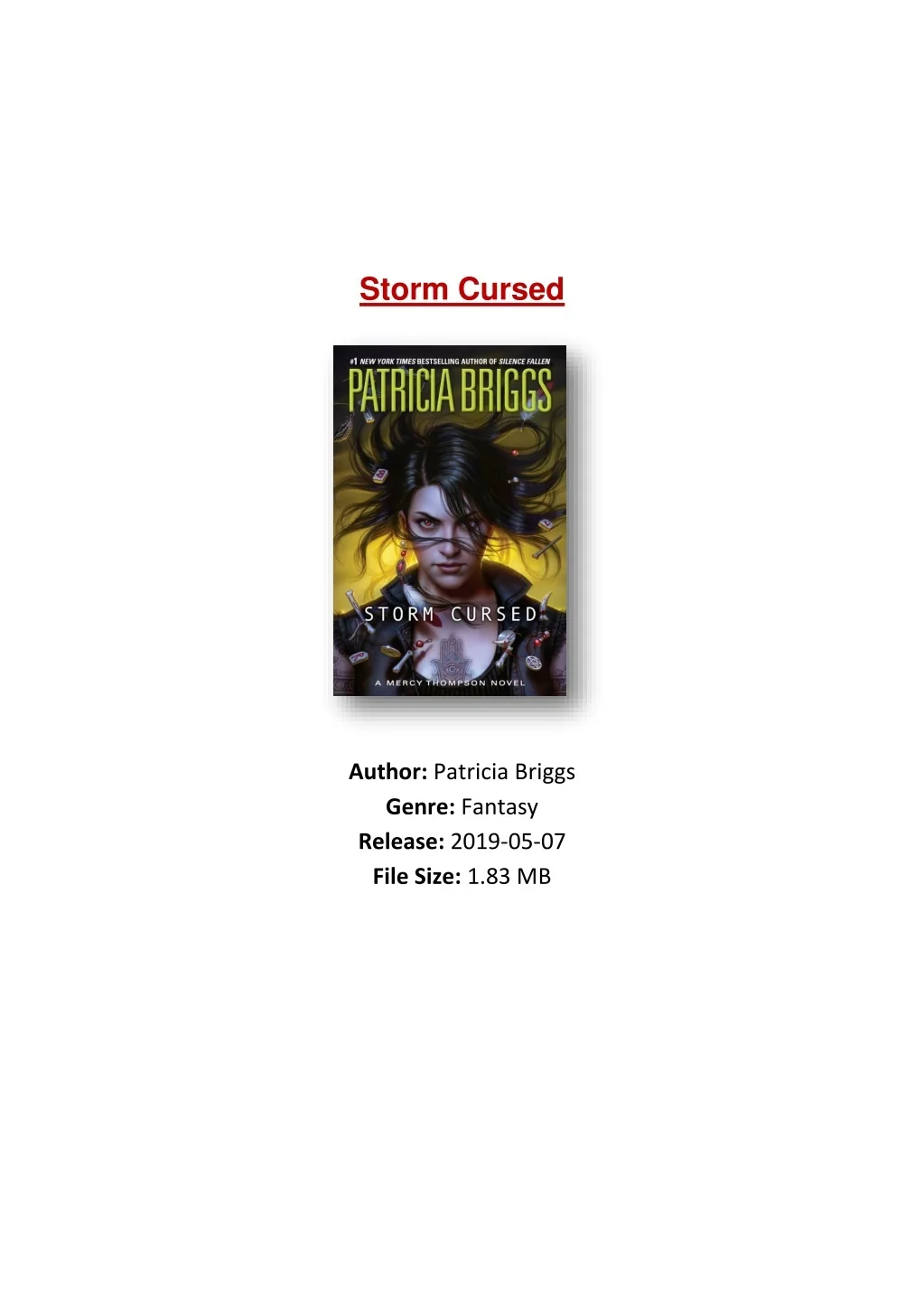 PPT - [PDF] Free Download Storm Cursed By Patricia Briggs PowerPoint ...