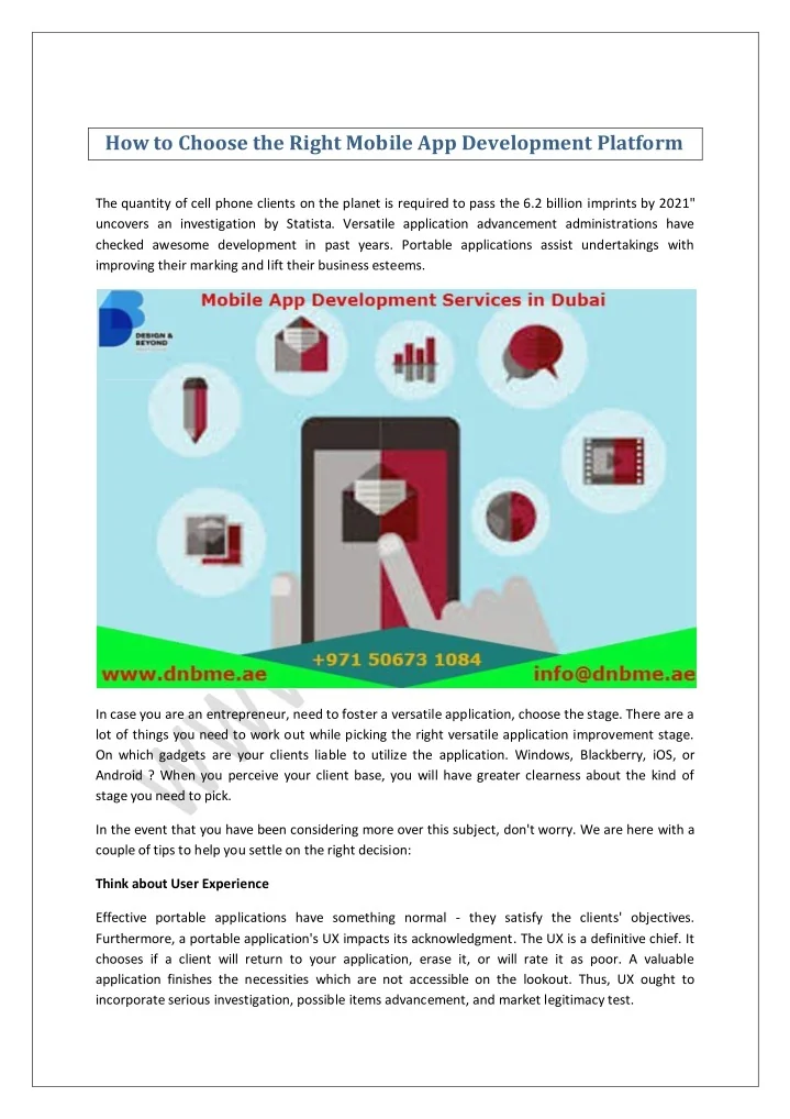 PPT - How to Choose the Right Mobile App Development Platform PowerPoint Presentation - ID:10777273