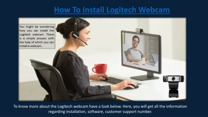 PPT - Install the Logitech webcam 1-888-712-3052 | Logitech Webcam ...