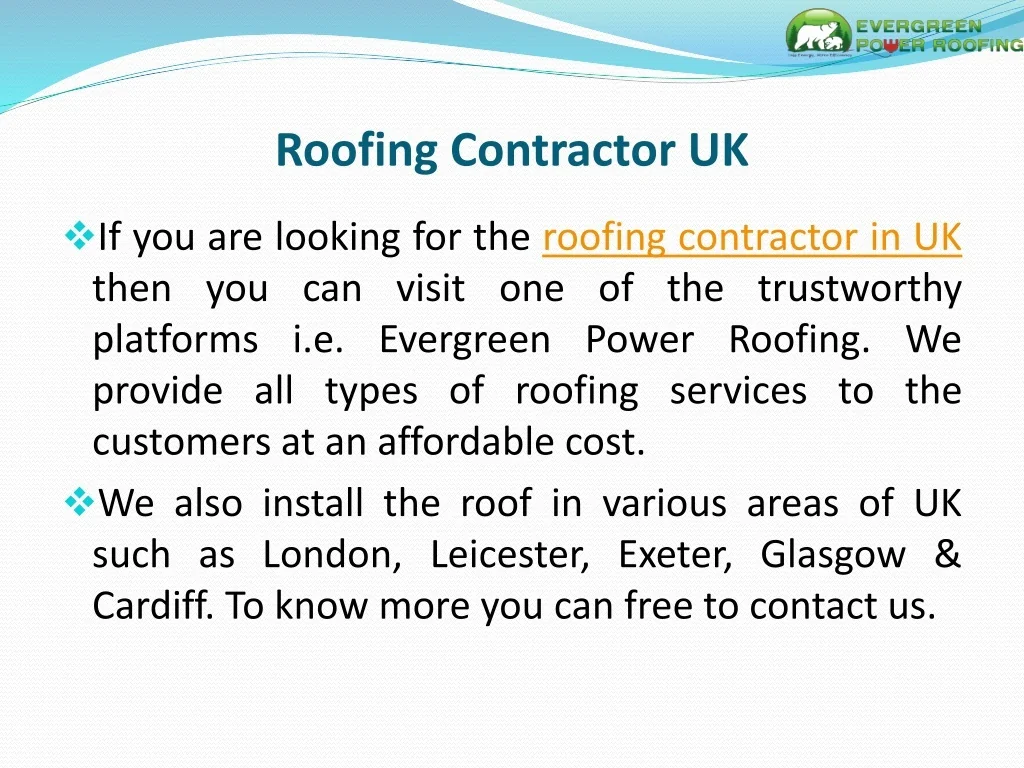 PPT - Searching for Roofing Contractor in UK PowerPoint Presentation ...