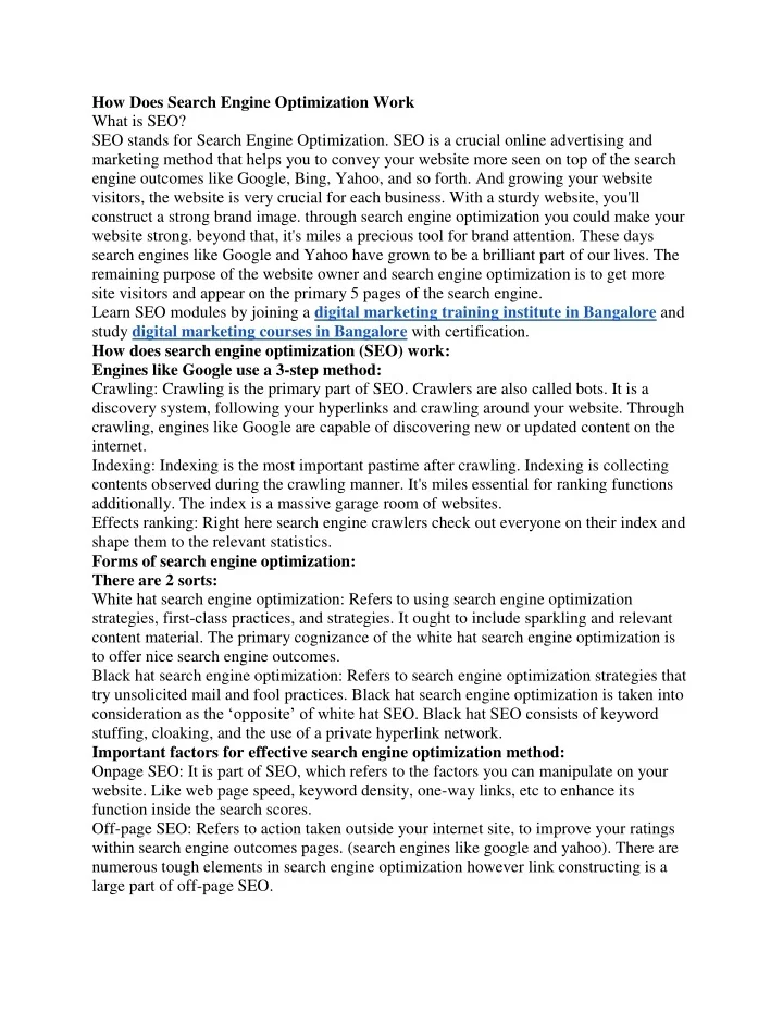 PPT - How Does Search Engine Optimization Work PowerPoint Presentation ...