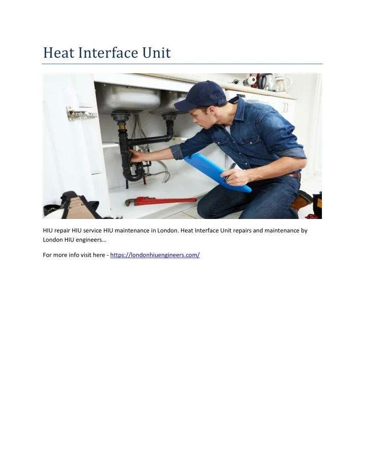 PPT - Heat Interface Unit PowerPoint Presentation, free download - ID ...